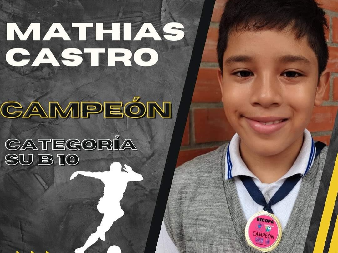 Mathías destaca en fútbol